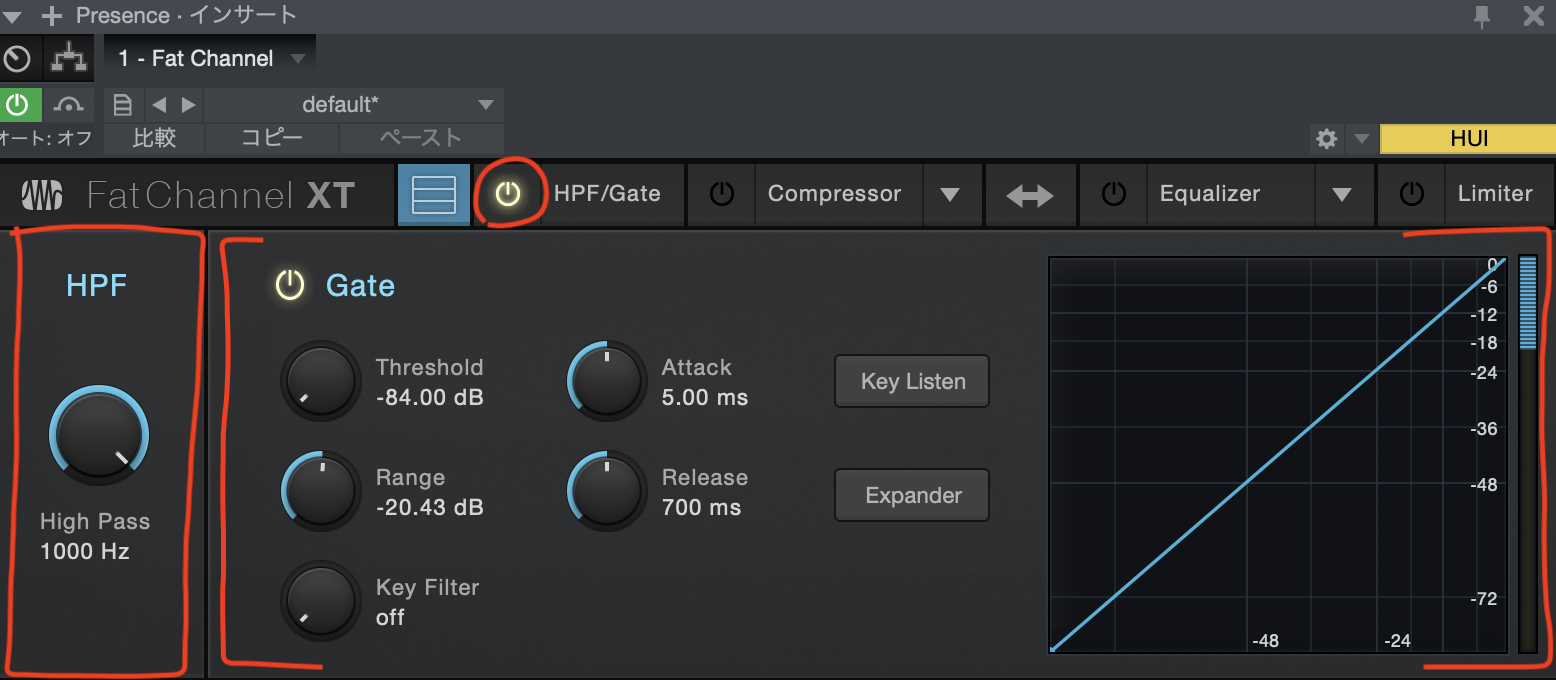 【StudioOne攻略】純正コンプEQ複合エフェクト「Fat Channel XT」徹底解説 – ワキログ